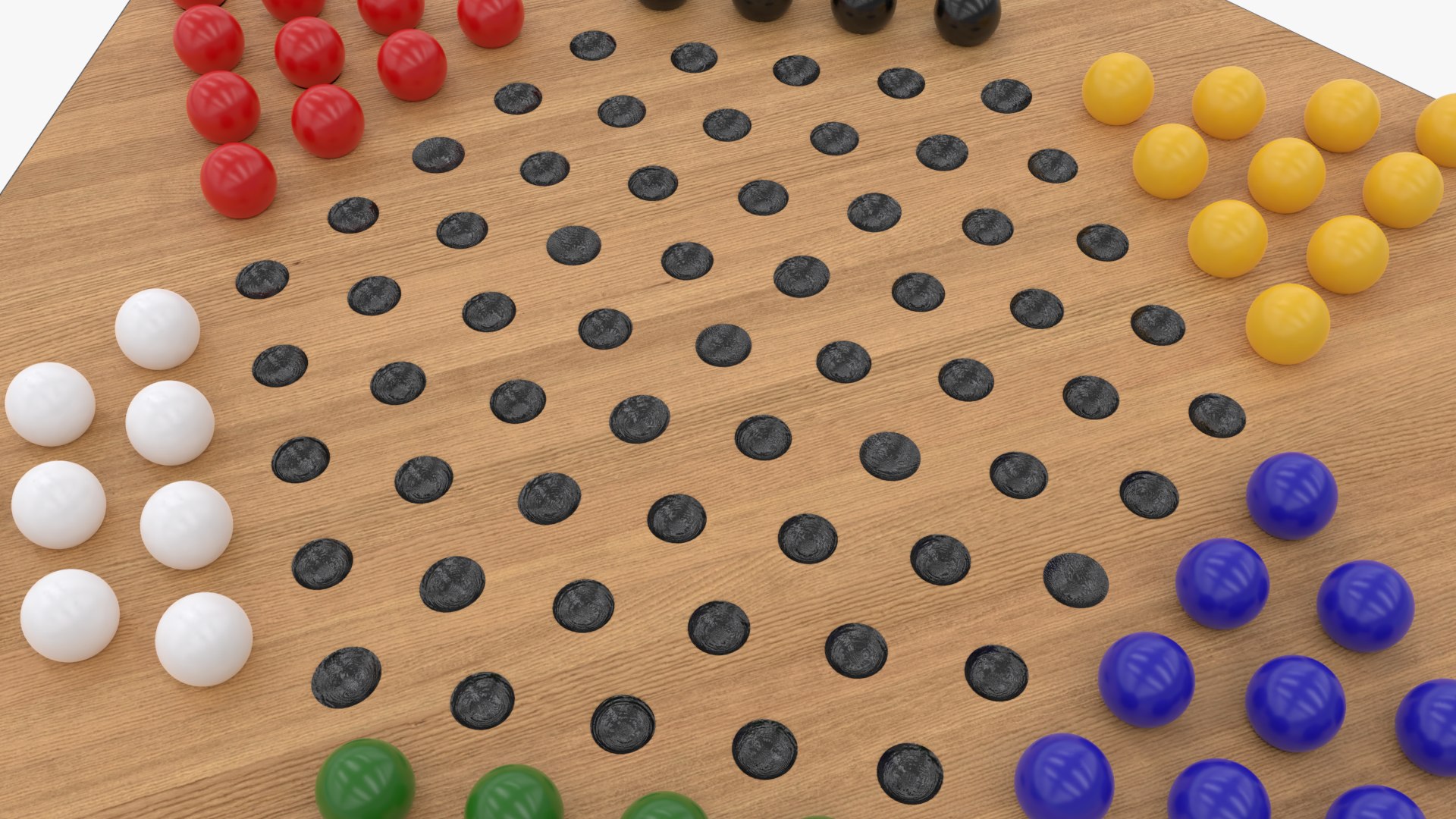 3D Chinese Checkers Colored Balls - TurboSquid 1696863