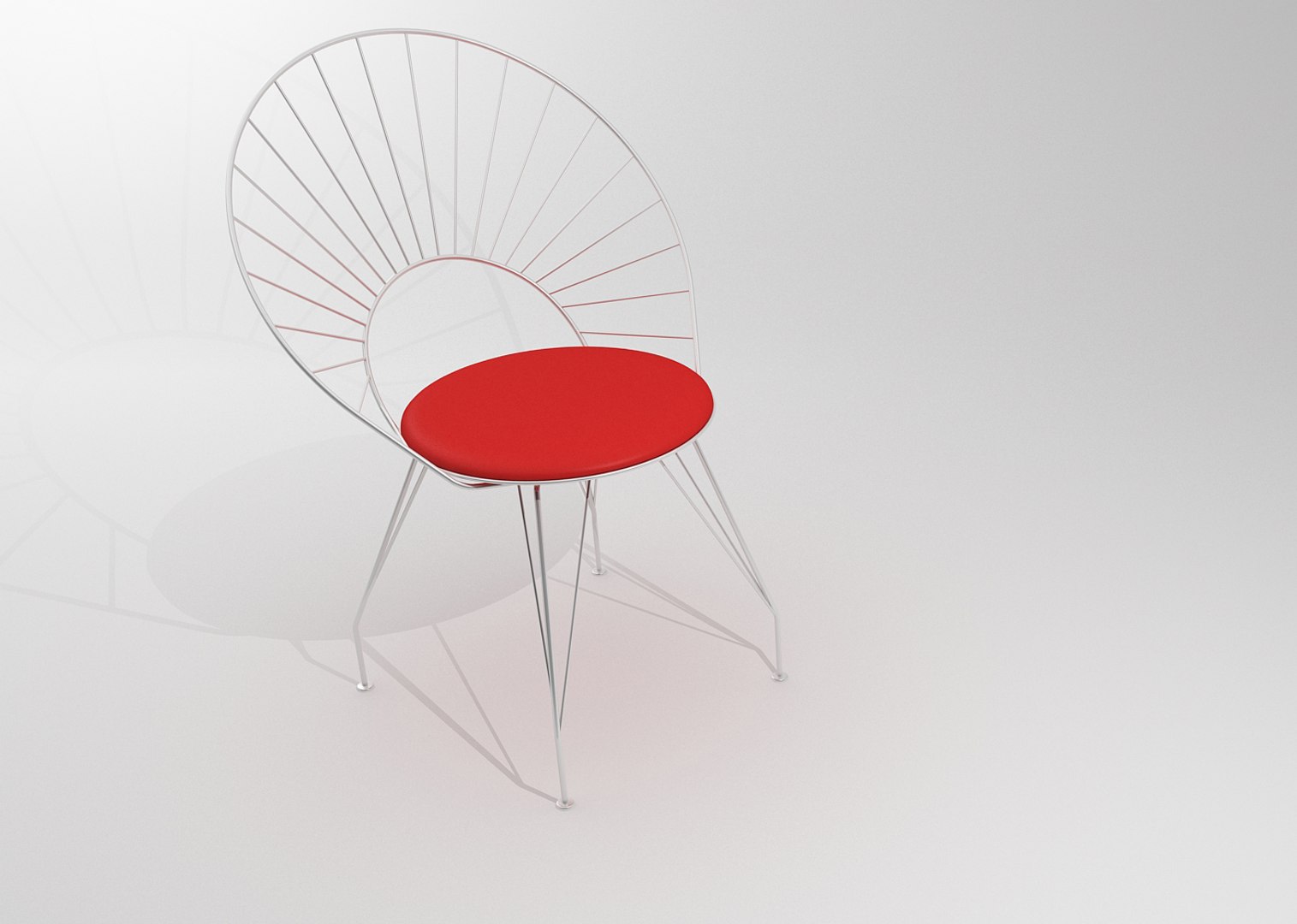 3d Model Chair Steel