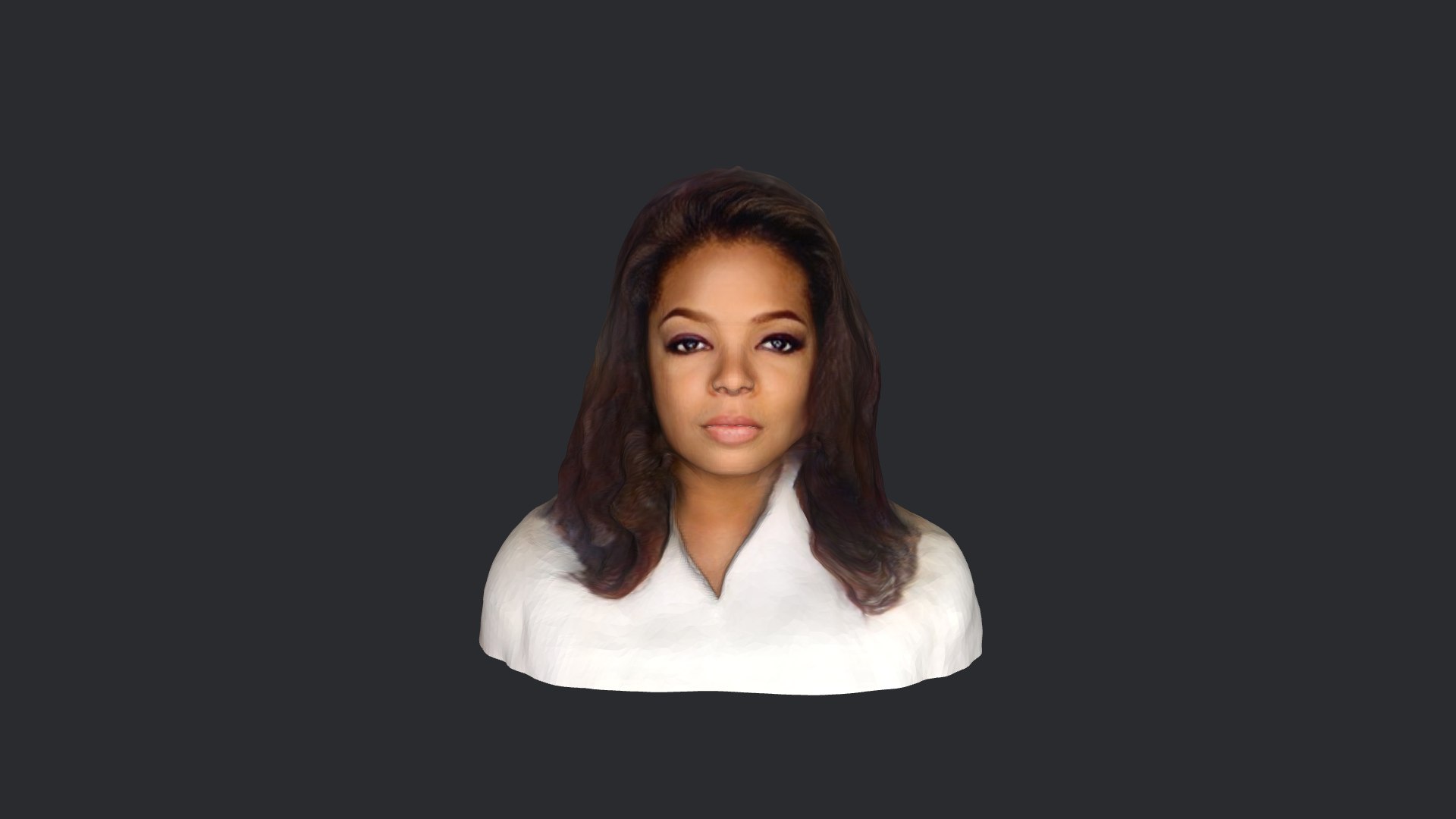 3D Oprah Winfrey- Realistic Bust Head Ready 3d Model Model - TurboSquid ...