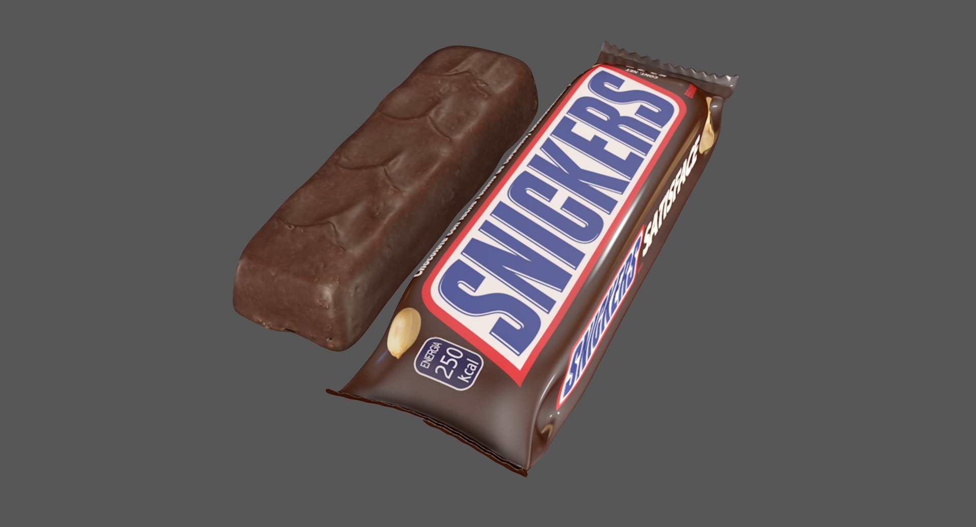 Snickers chocolate bar packing model - TurboSquid 1354009