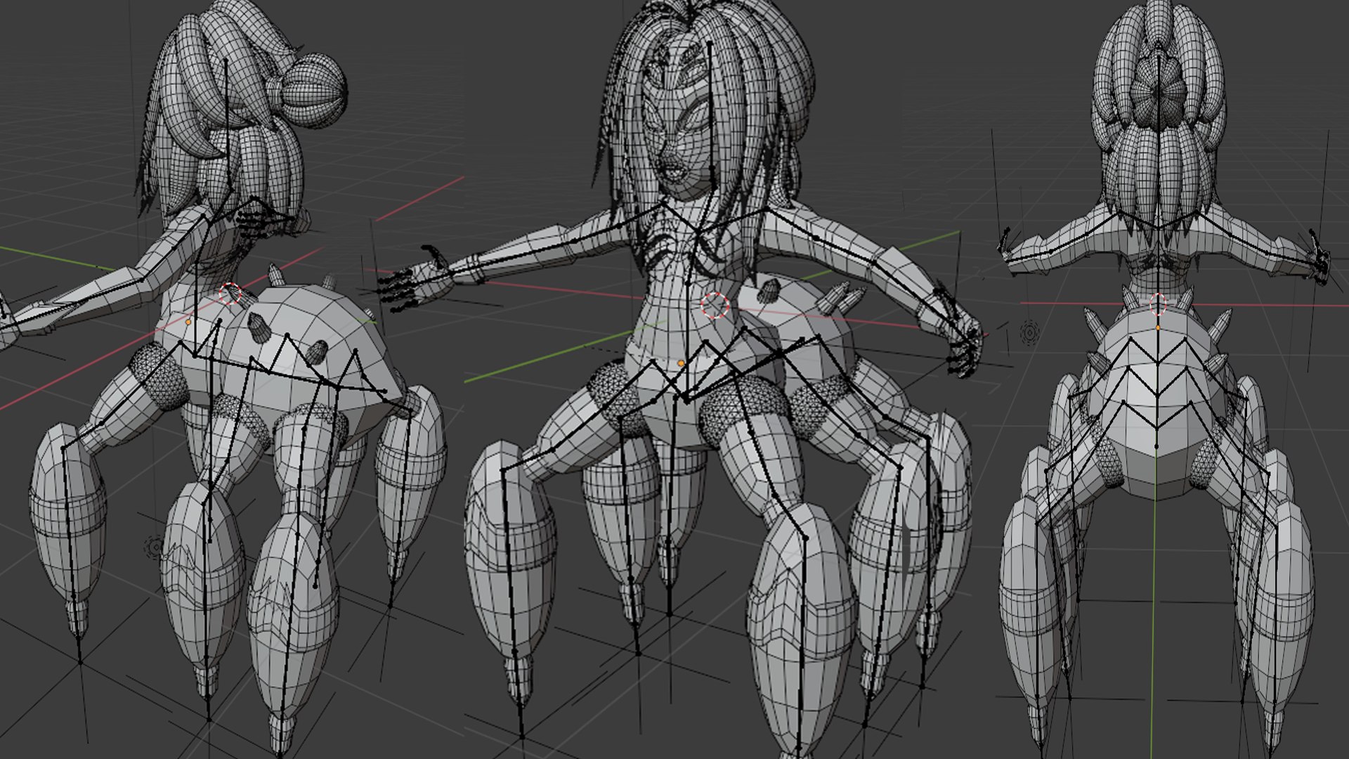 3D Spider Girl Model - TurboSquid 1810202