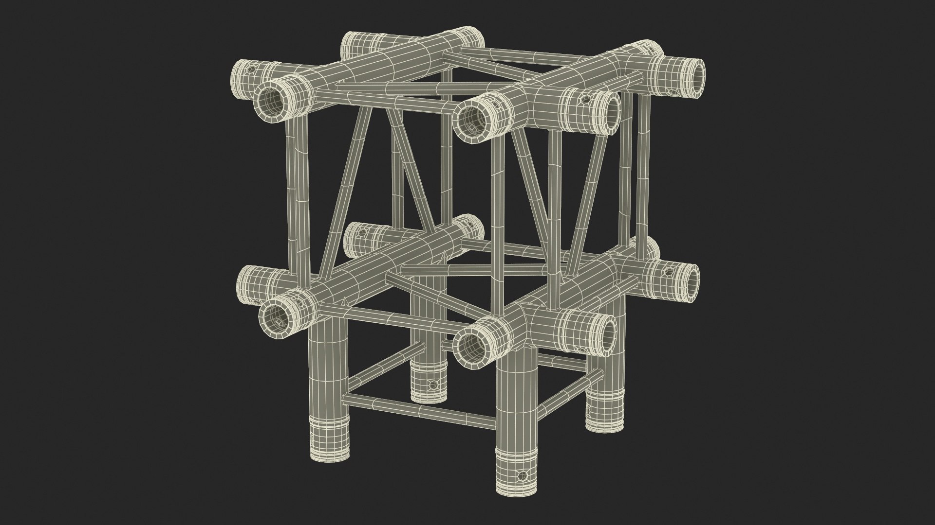 Square Truss Modular Cross 3D Model - TurboSquid 2267058