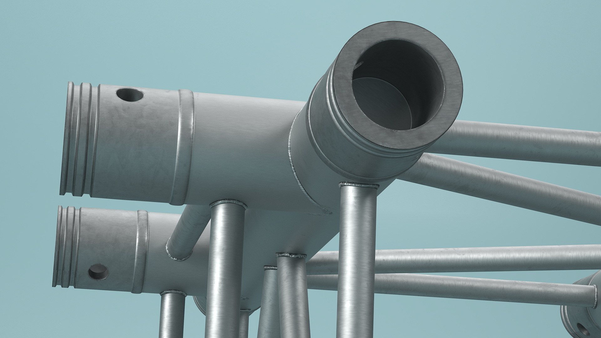 Square Truss Modular Cross 3D Model - TurboSquid 2267058