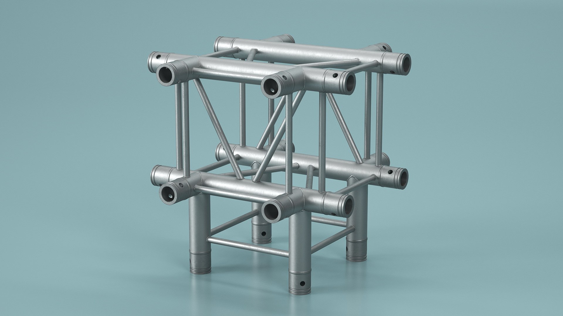 Square Truss Modular Cross 3D Model - TurboSquid 2267058