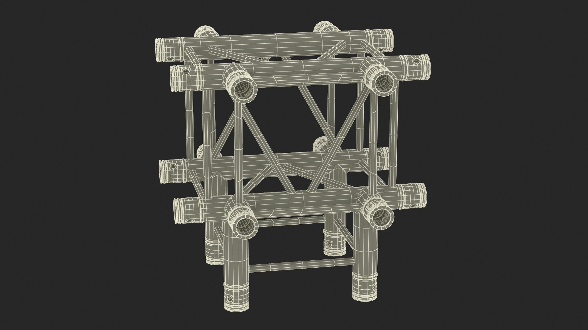 Square Truss Modular Cross 3D Model - TurboSquid 2267058