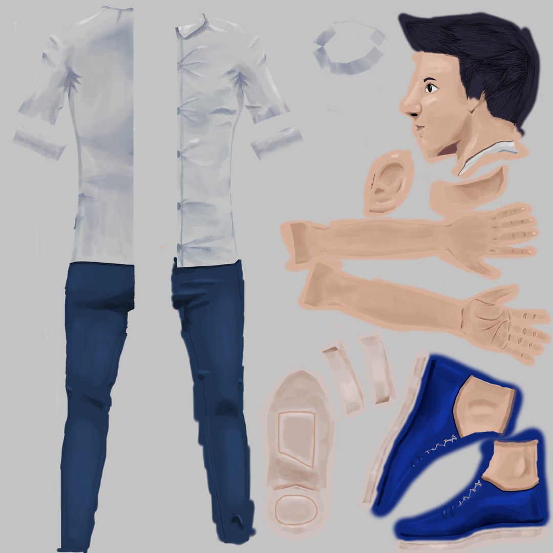 3D Random Guy stylized Lowpoly Texturized Rigged - TurboSquid 1946196