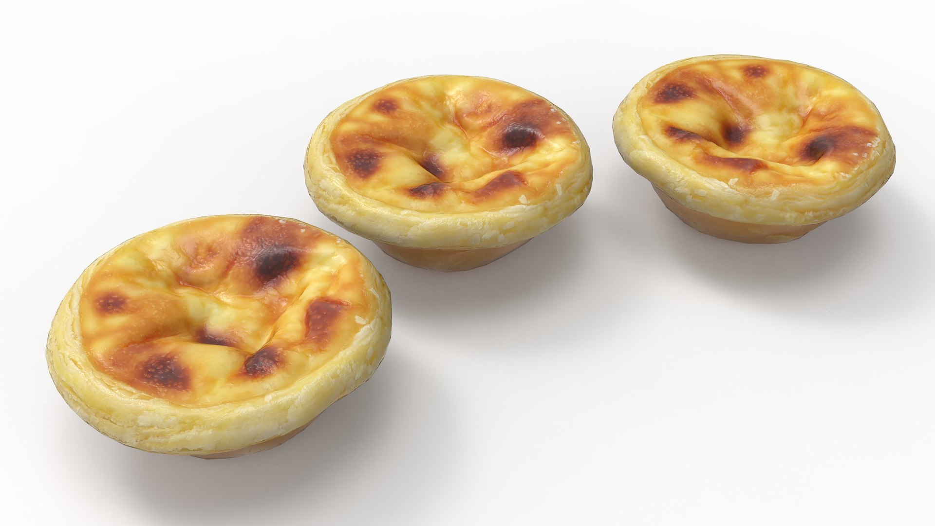 3d Egg Tart Game Ready Low Poly 3d Model Model Turbosquid 2047284