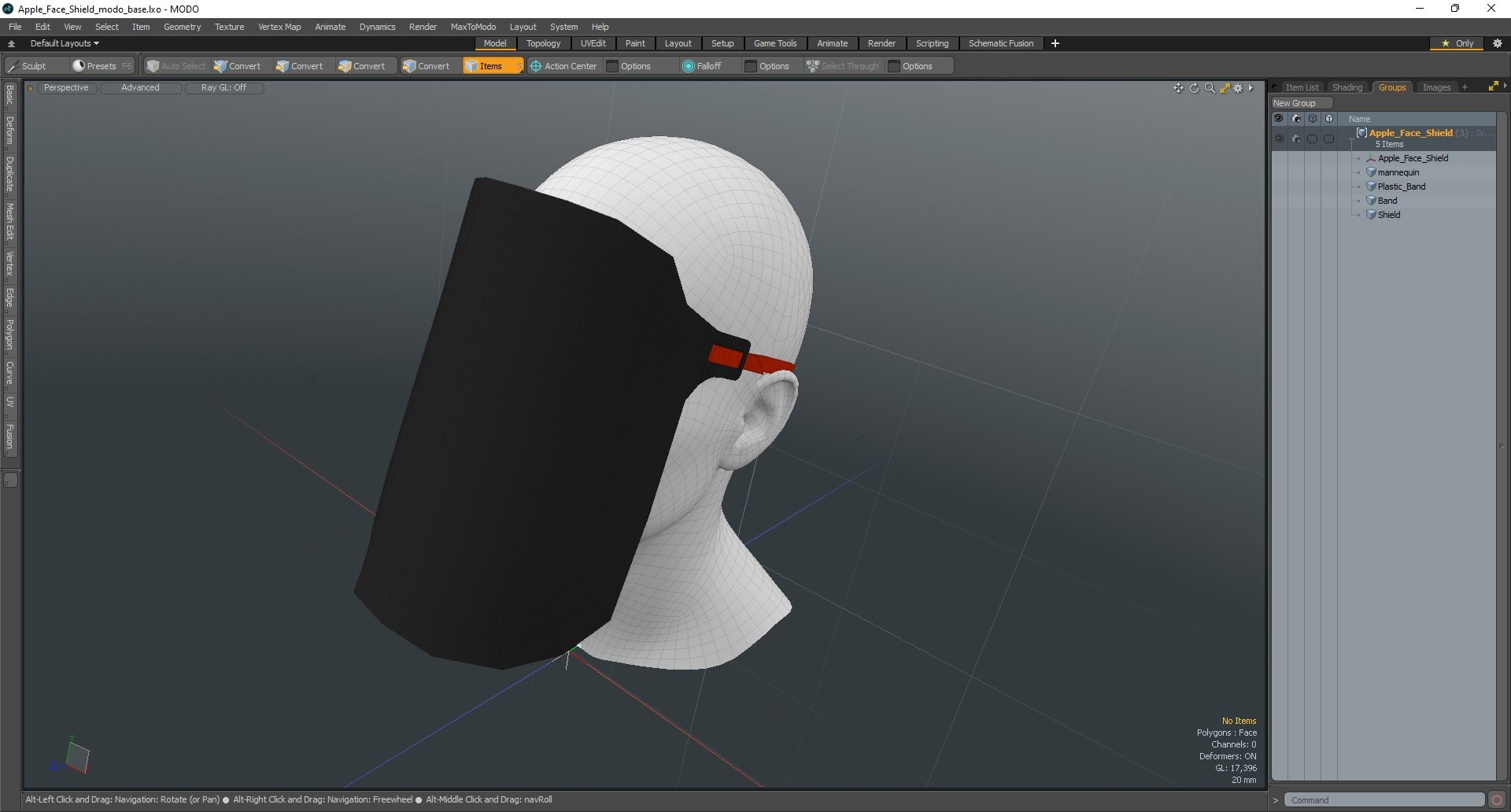 Apple Face Shield 3D model - TurboSquid 1831691