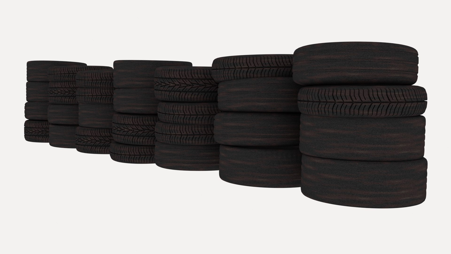 Stacked tires 1 3D model - TurboSquid 1949374