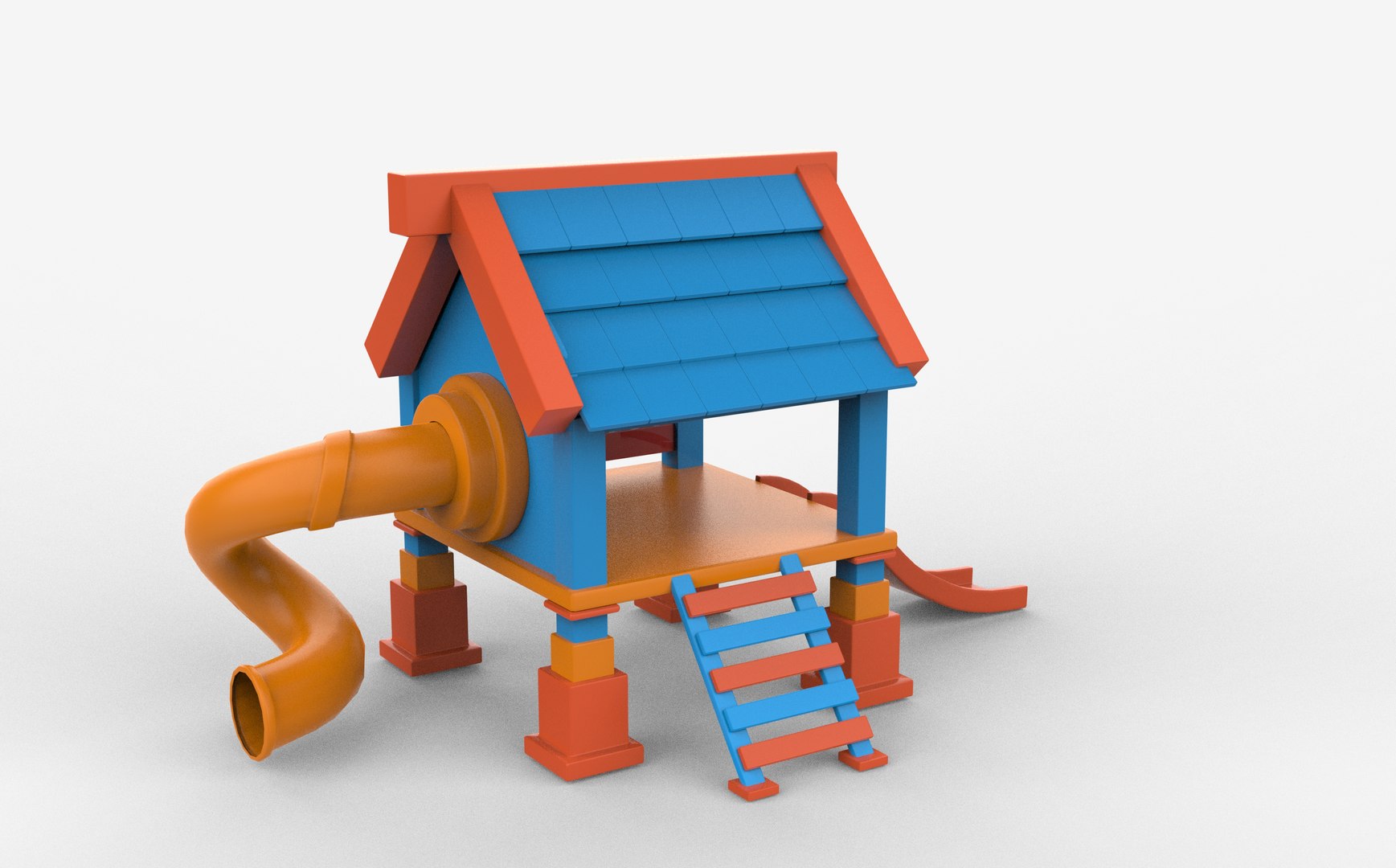 3D Playground Slides 3D Model - TurboSquid 2341020