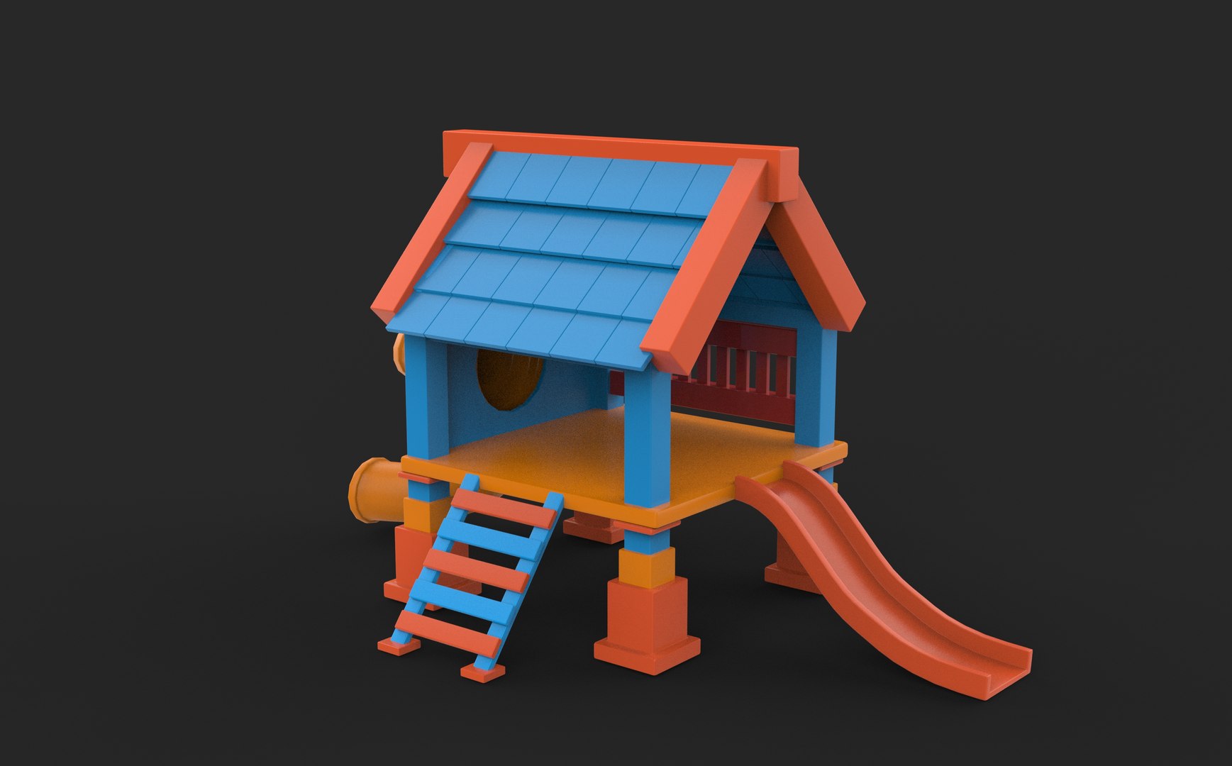 3D Playground Slides 3D Model - TurboSquid 2341020