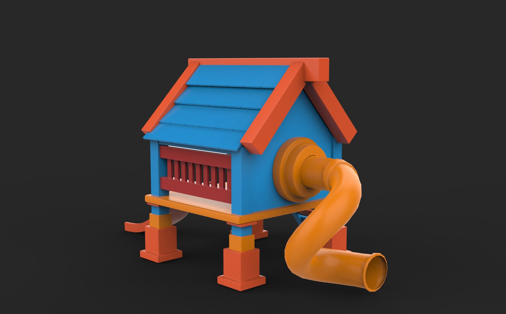 3D Playground Slides 3D Model - TurboSquid 2341020