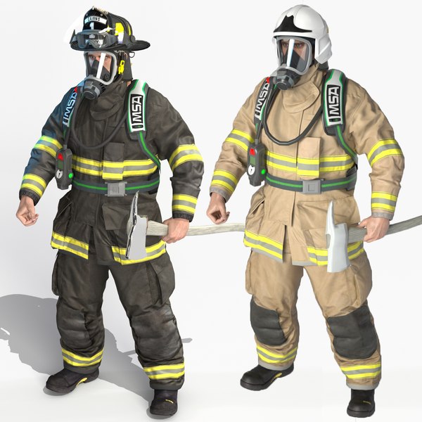 American firefighter man mobile 3D model | 1142333 | TurboSquid