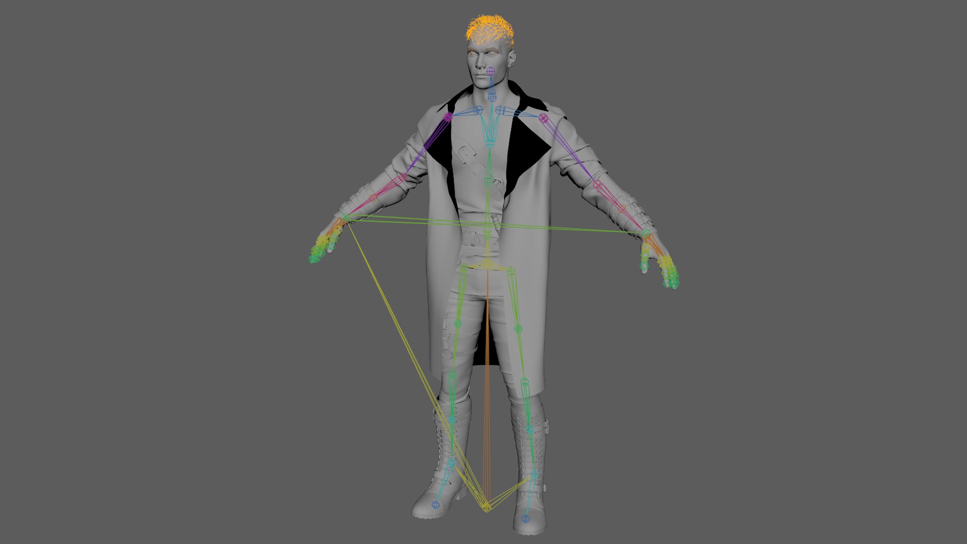 3D LeatherArmor Male 3d Rigged Model - TurboSquid 2152062