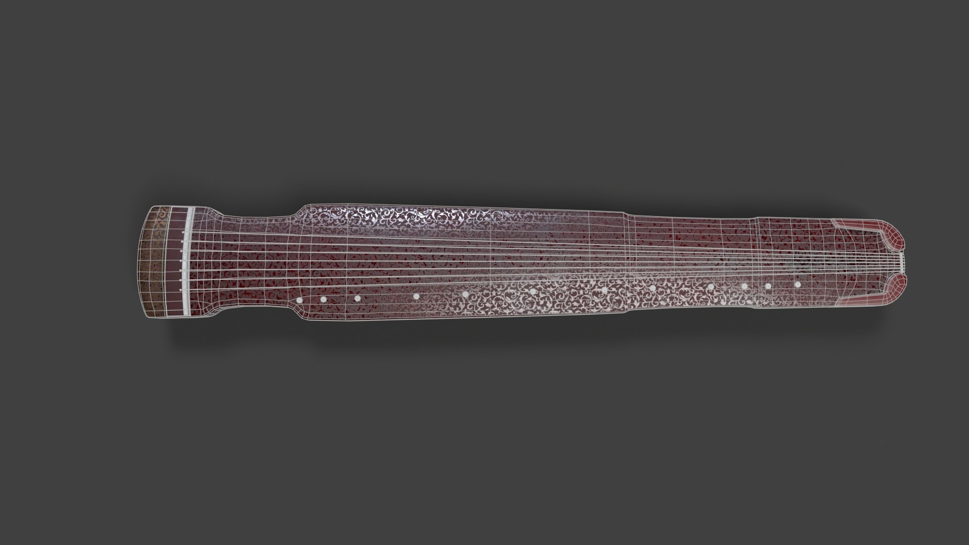 3D Chinese Zither Musical Instrument - TurboSquid 2358547