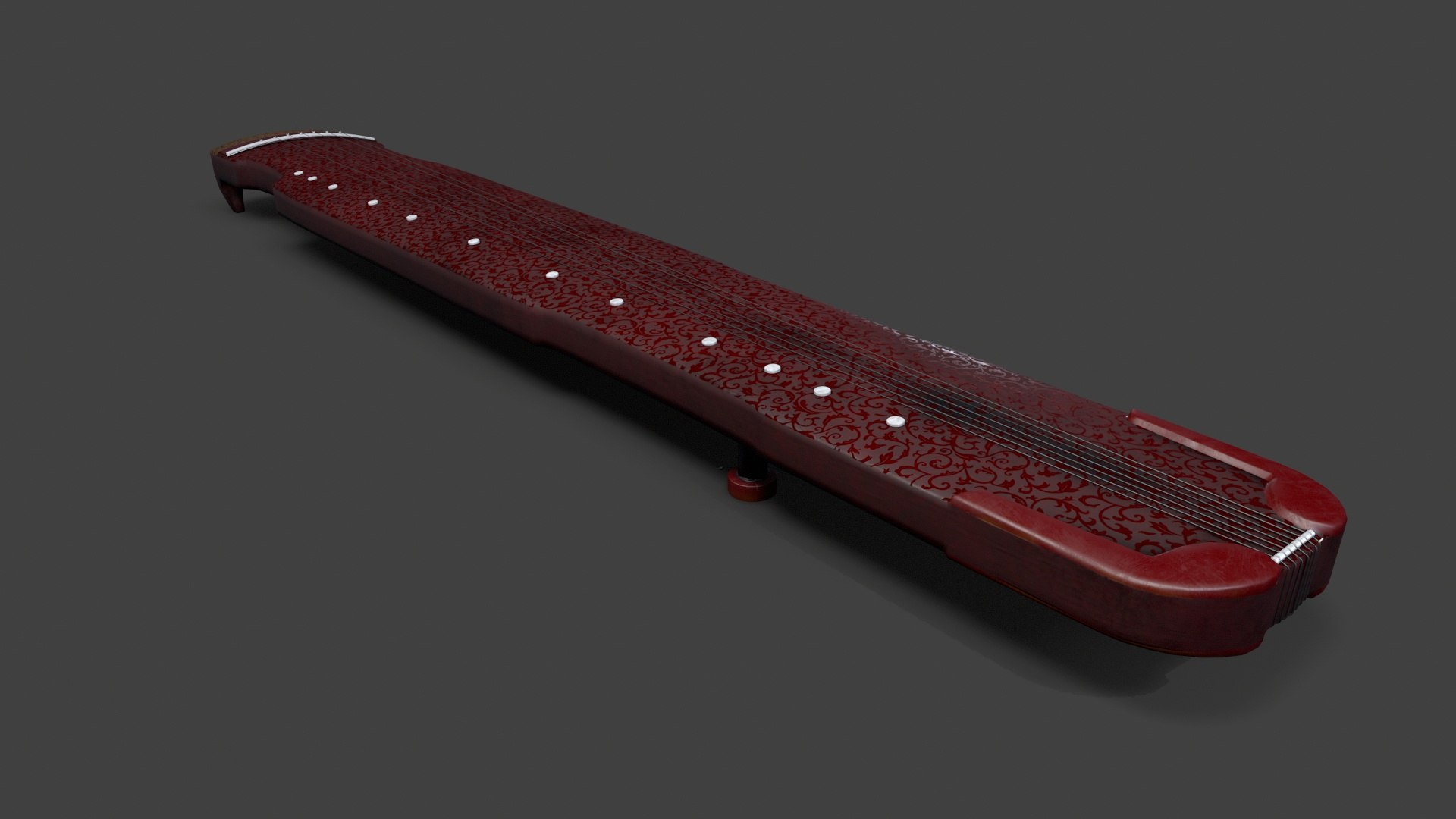 3D Chinese Zither Musical Instrument - TurboSquid 2358547