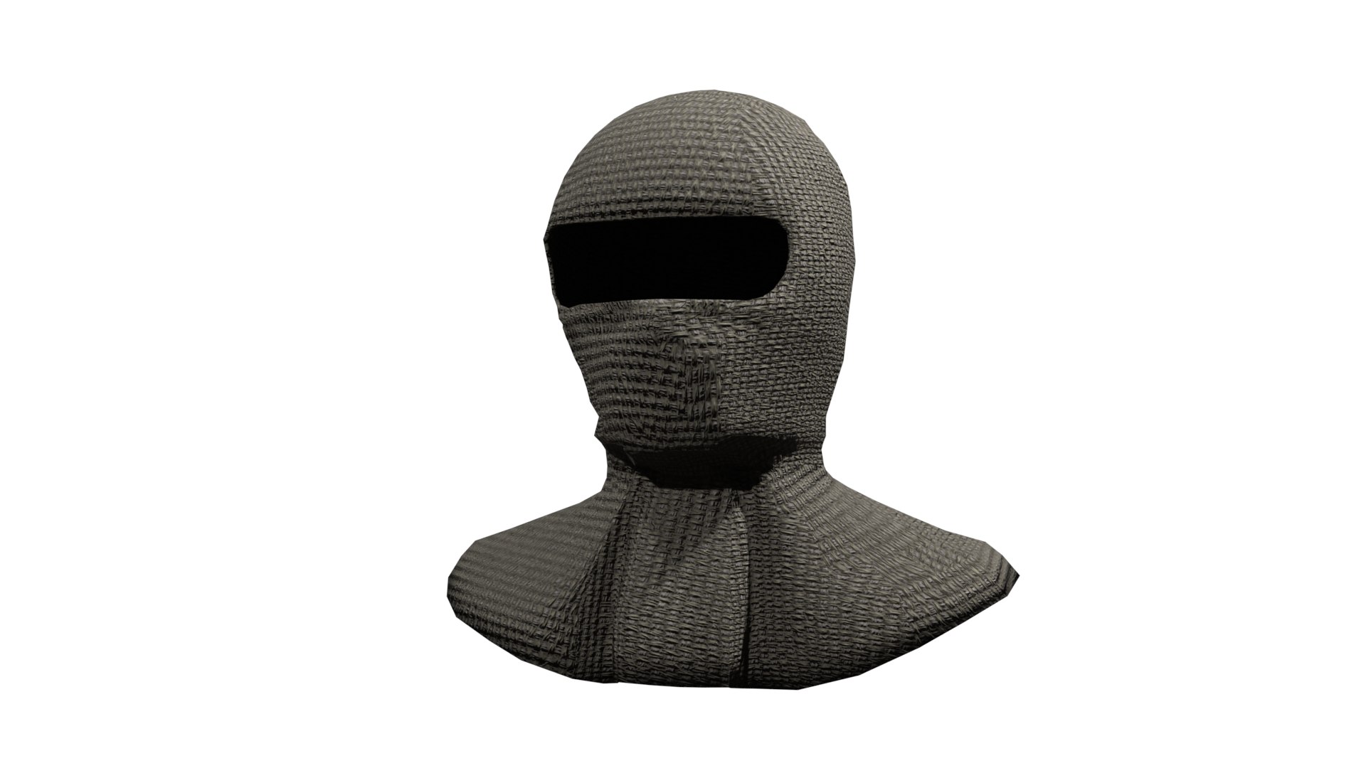 3D Face Mask With Cloth Texture - TurboSquid 2187455