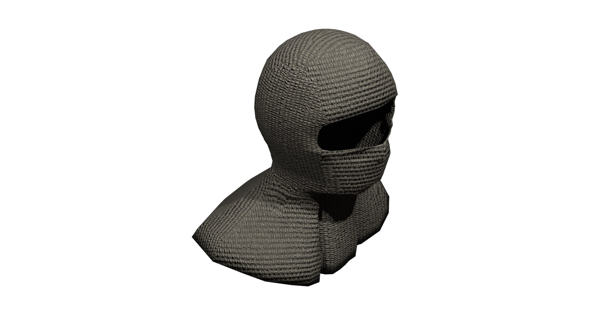 3D Face Mask With Cloth Texture - TurboSquid 2187455