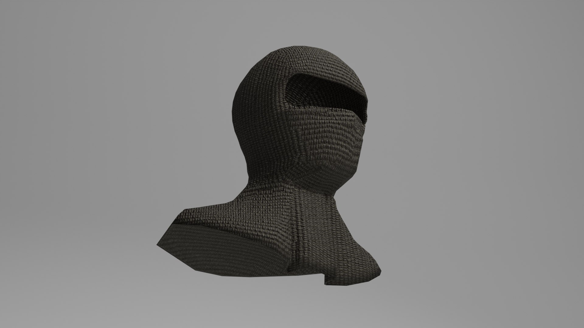 3D Face Mask With Cloth Texture - TurboSquid 2187455