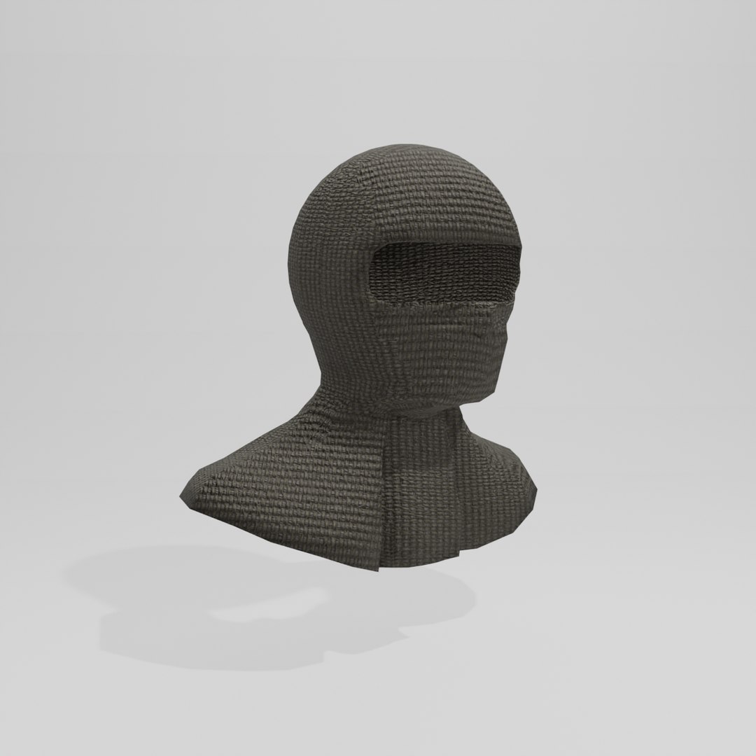 3D Face Mask With Cloth Texture - TurboSquid 2187455