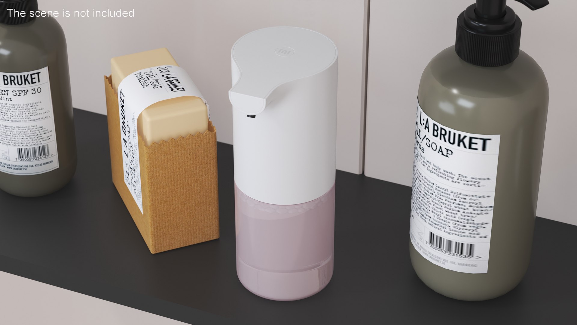 Automatic Foam Soap Dispenser Xiaomi Mijia With Pink Refill 3D Model ...