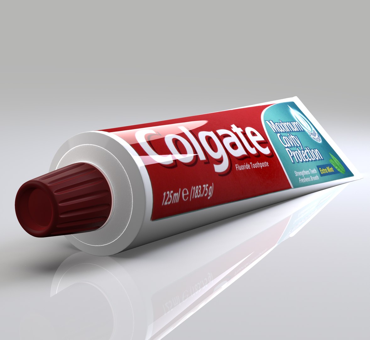 3D Model Toothpaste Tooth - TurboSquid 1527148