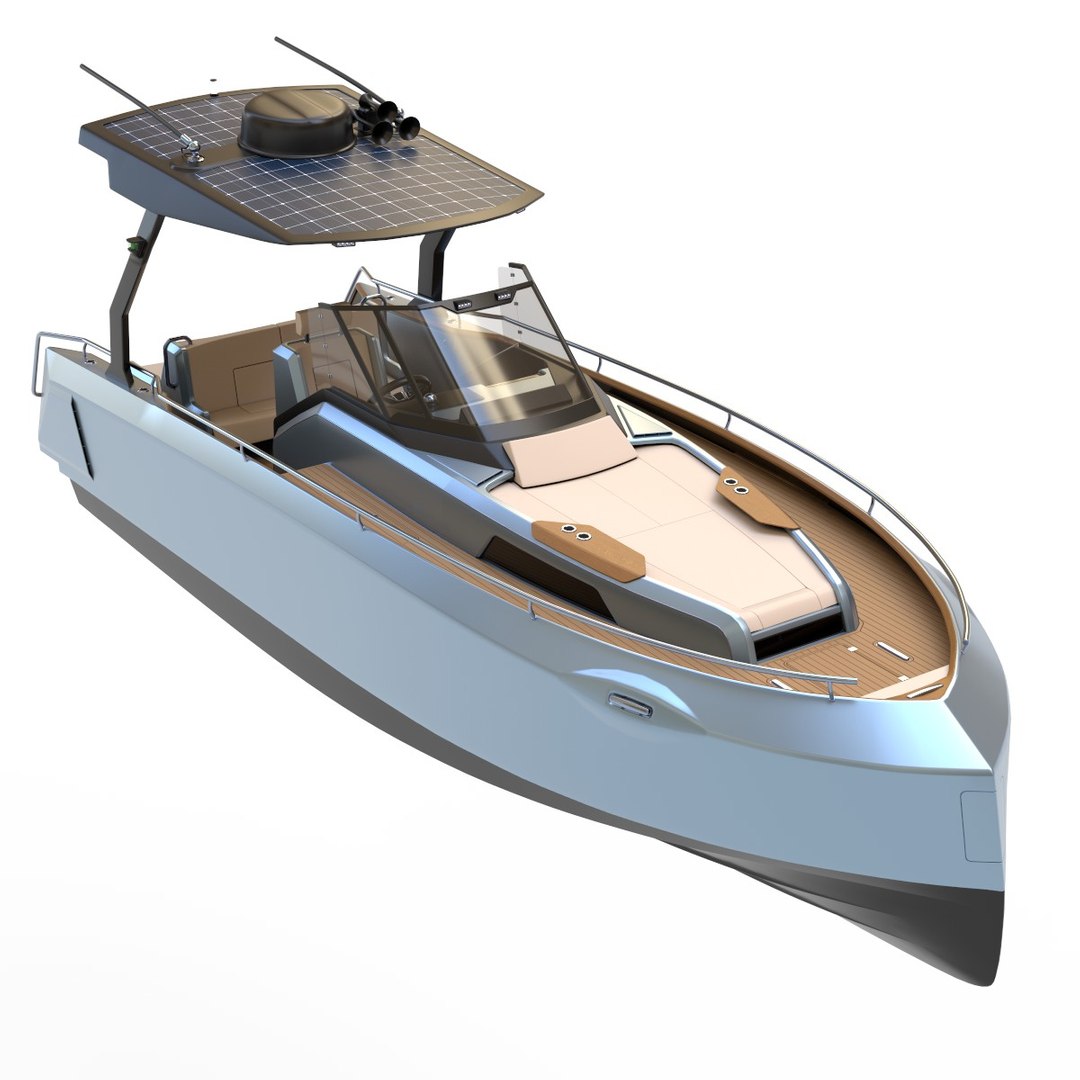 3D Model Aluminum Powerboat 26 - TurboSquid 2295069