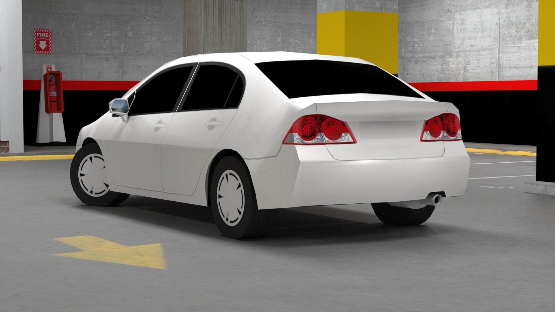 3D Generic Low Poly Car Model - TurboSquid 1927411