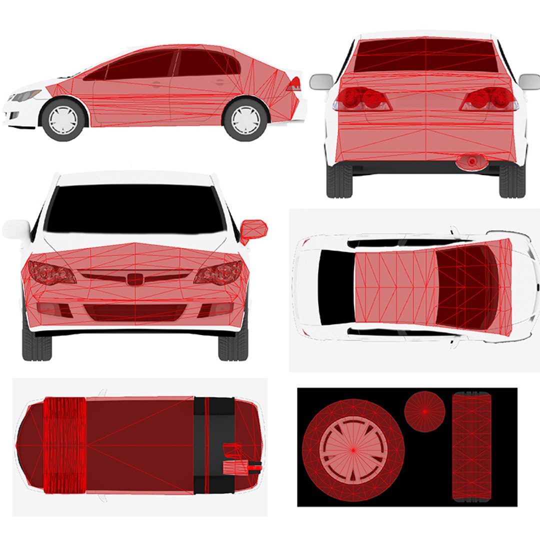 3D Generic Low Poly Car Model - TurboSquid 1927411