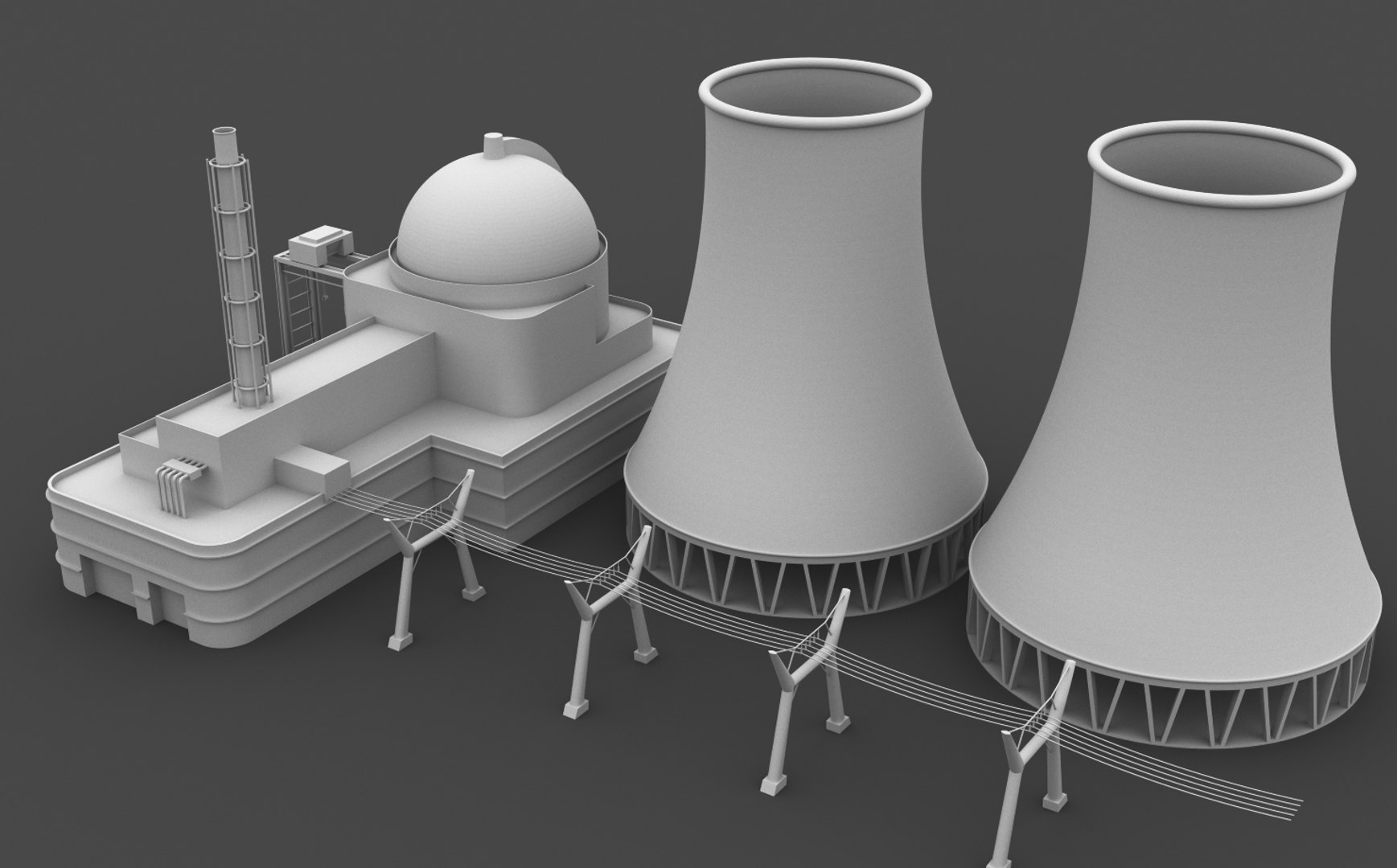 Nuclear Station 3D Model - TurboSquid 1271954