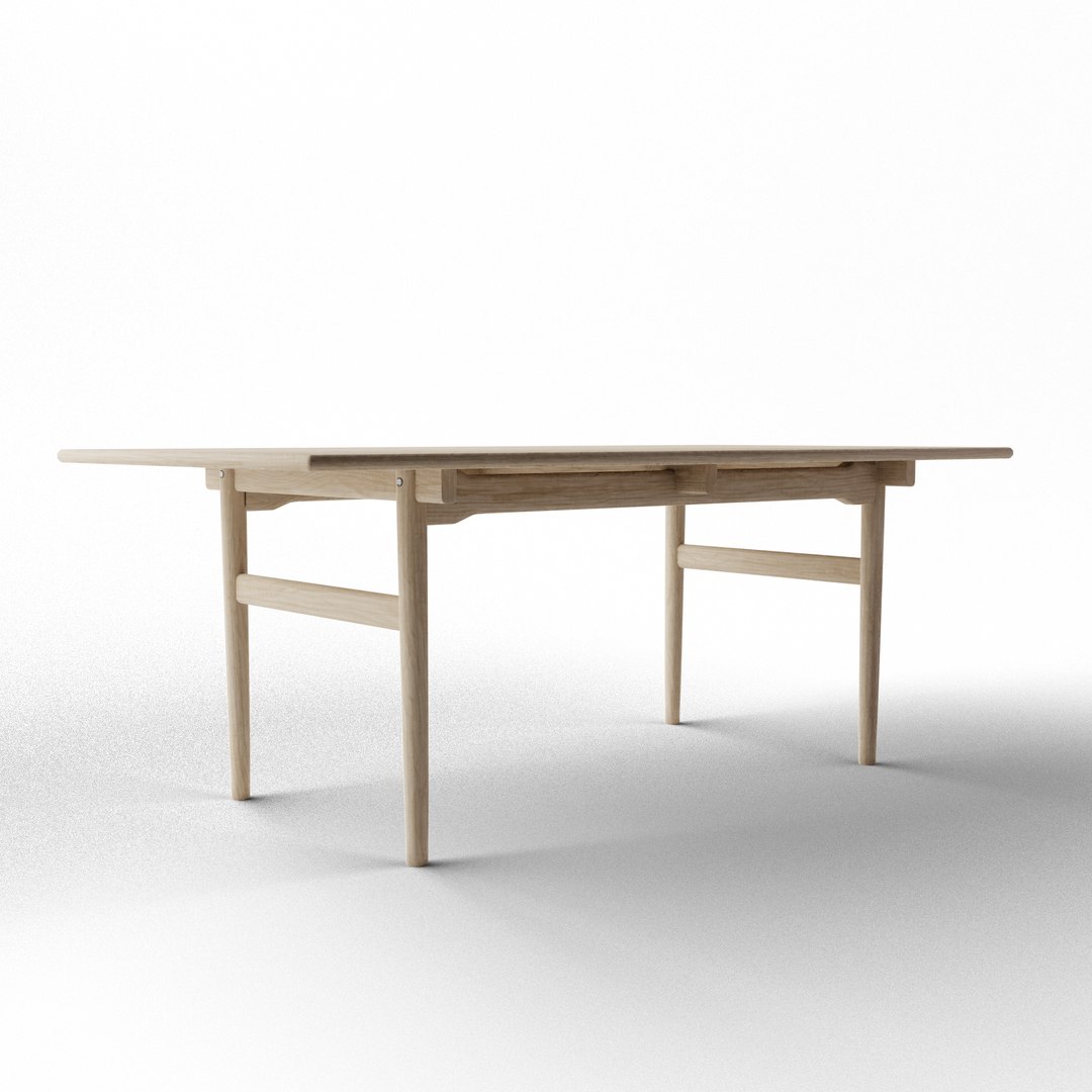 CH327 Table Wishbone Chair Model - TurboSquid 1770682