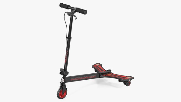 3D PowerWing Scooter Black Red model - TurboSquid 1723005