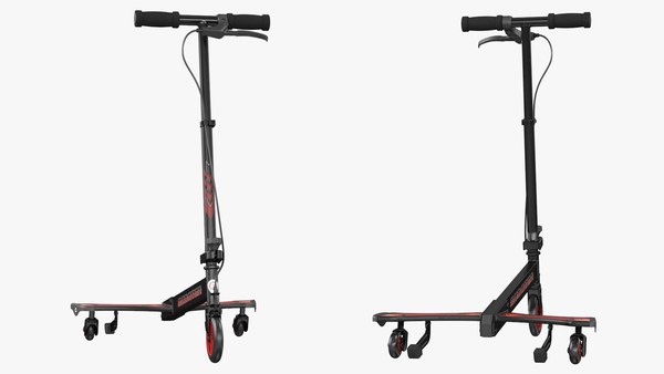 3D PowerWing Scooter Black Red model - TurboSquid 1723005