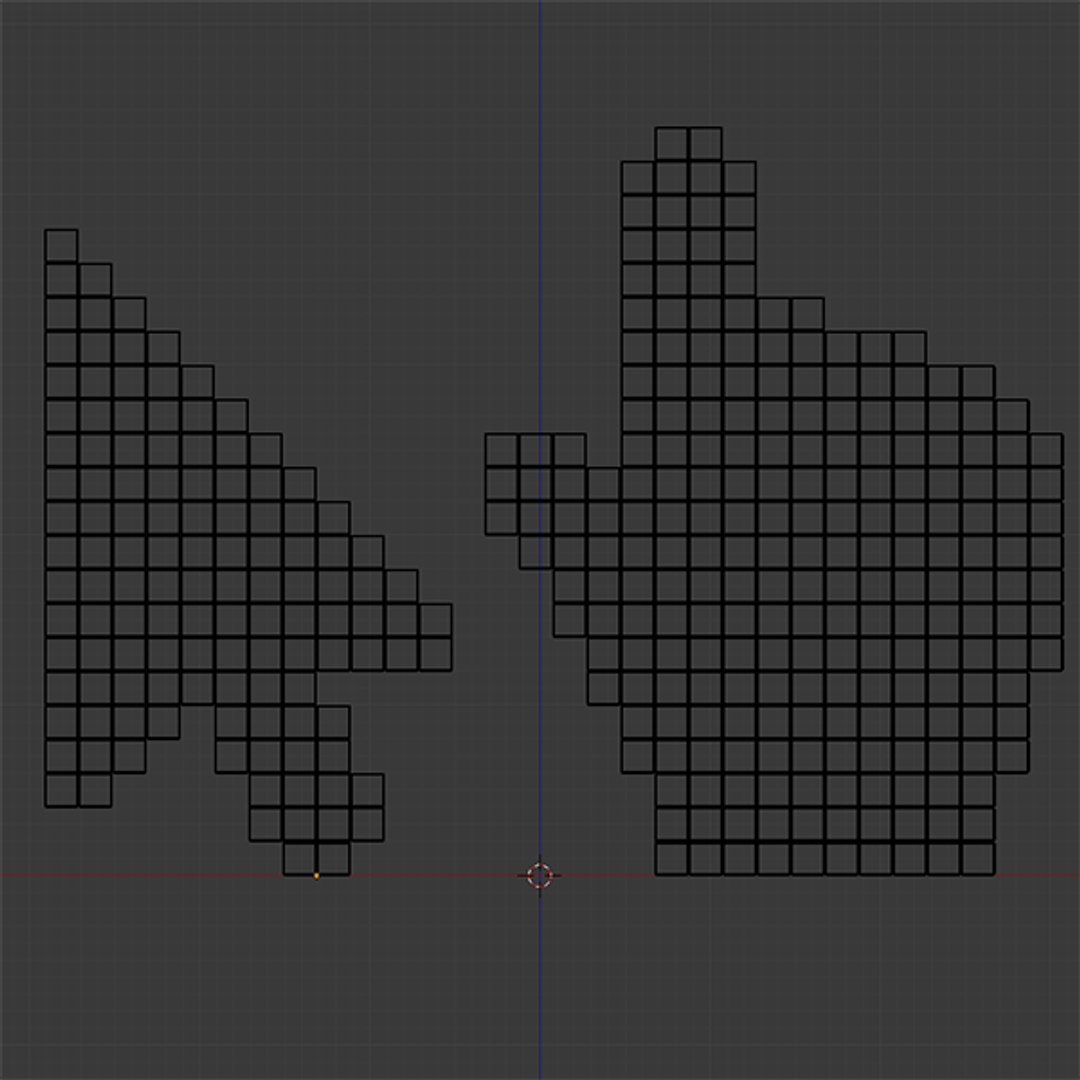 3d model pointer arrow hand