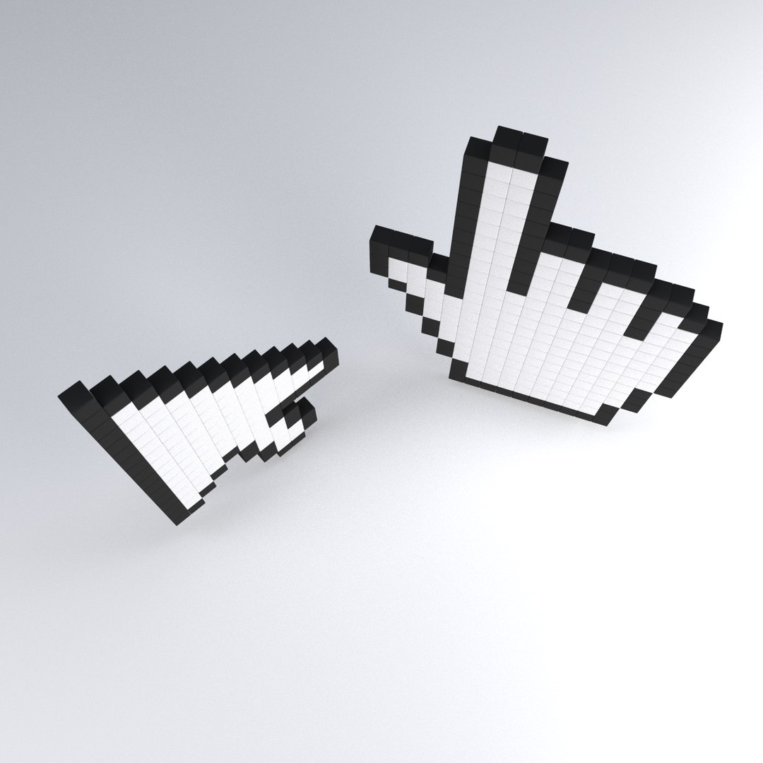 3d model pointer arrow hand