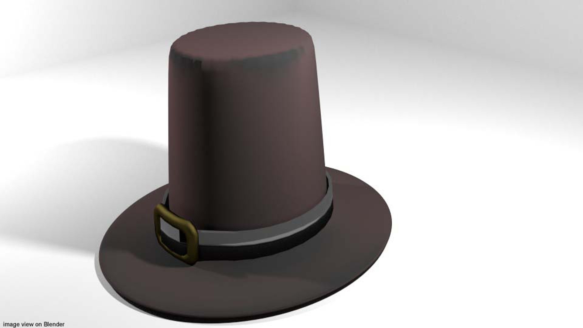 3D hat pilgrim - TurboSquid 1241960