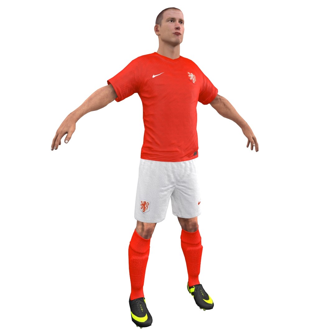 3d soccer player