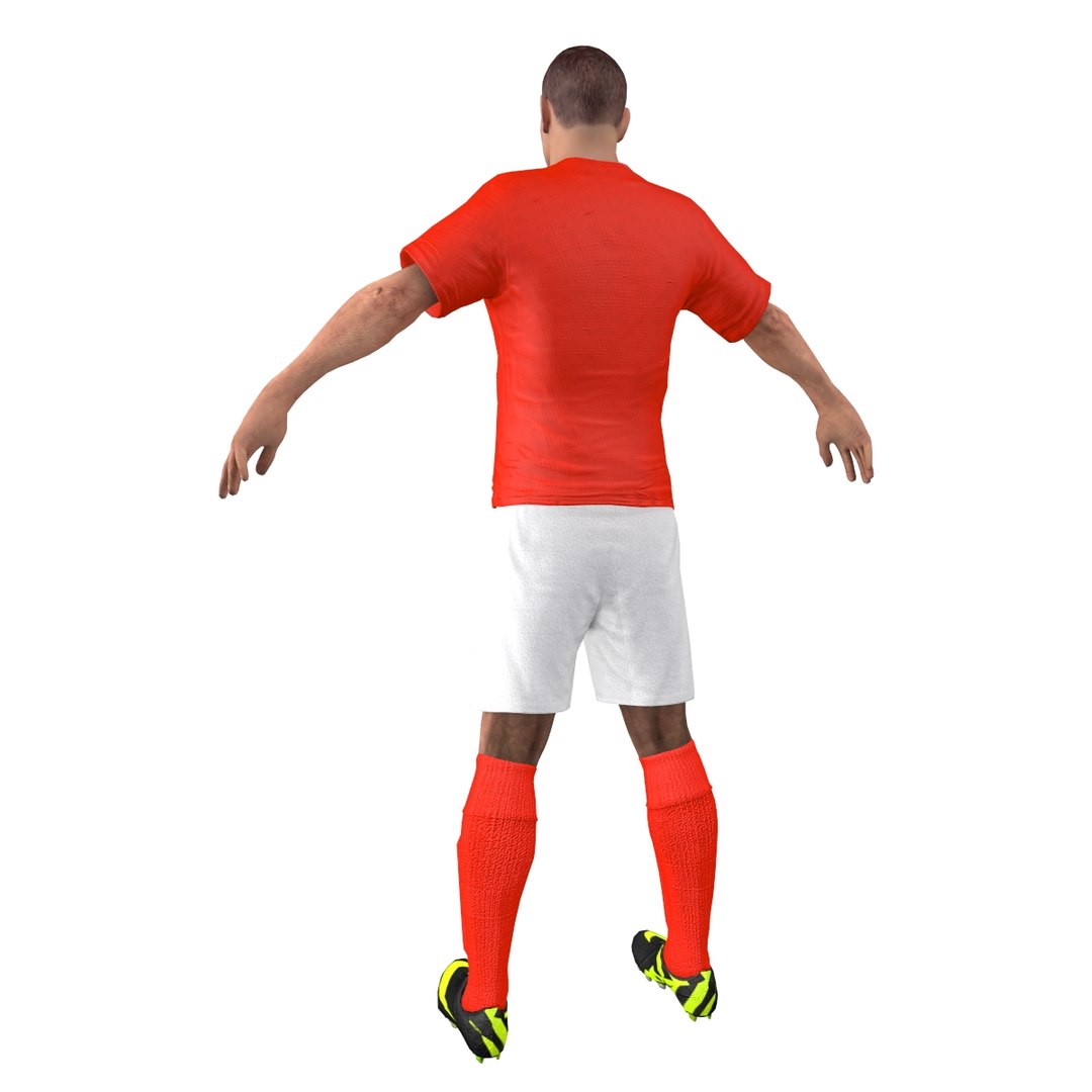 3d soccer player