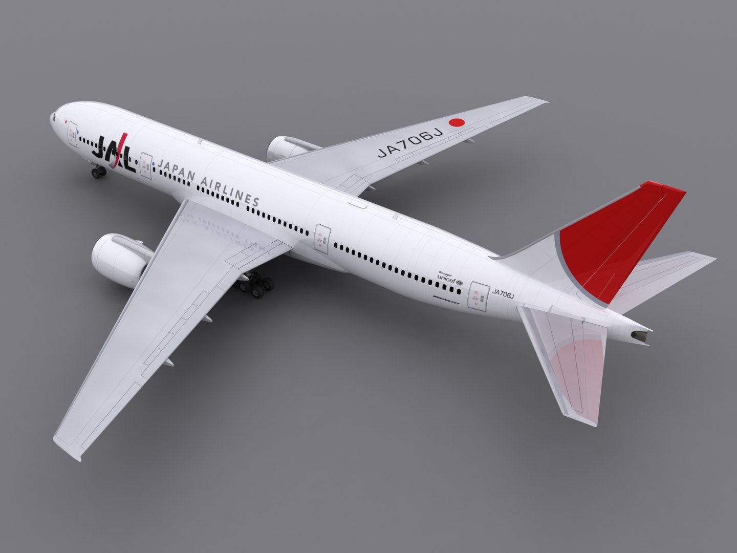 3d Aircraft Jal Model