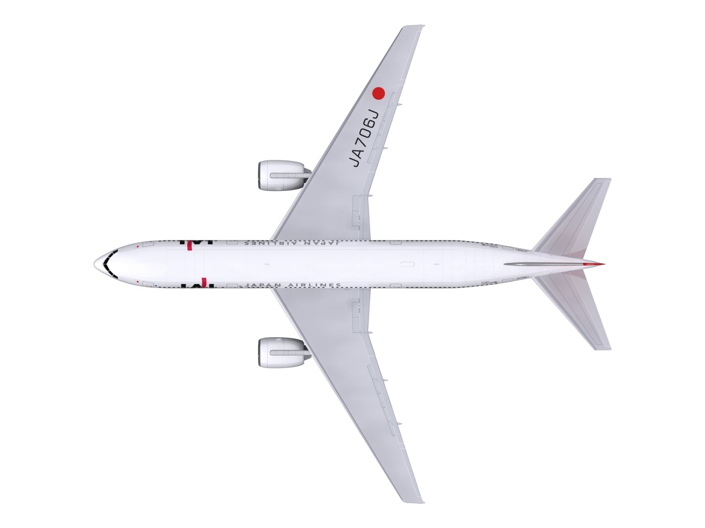 3d Aircraft Jal Model