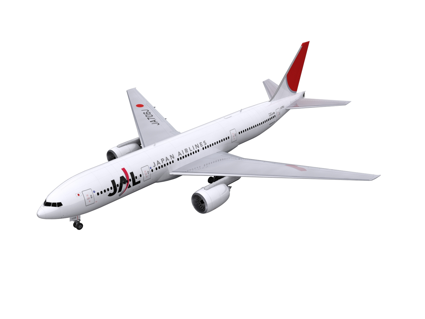 3d Aircraft Jal Model