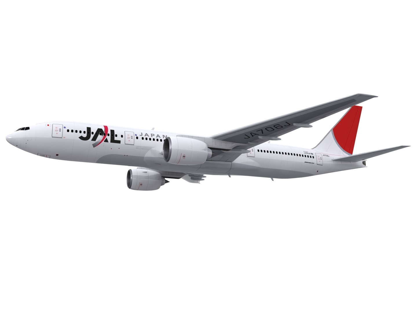 3d Aircraft Jal Model