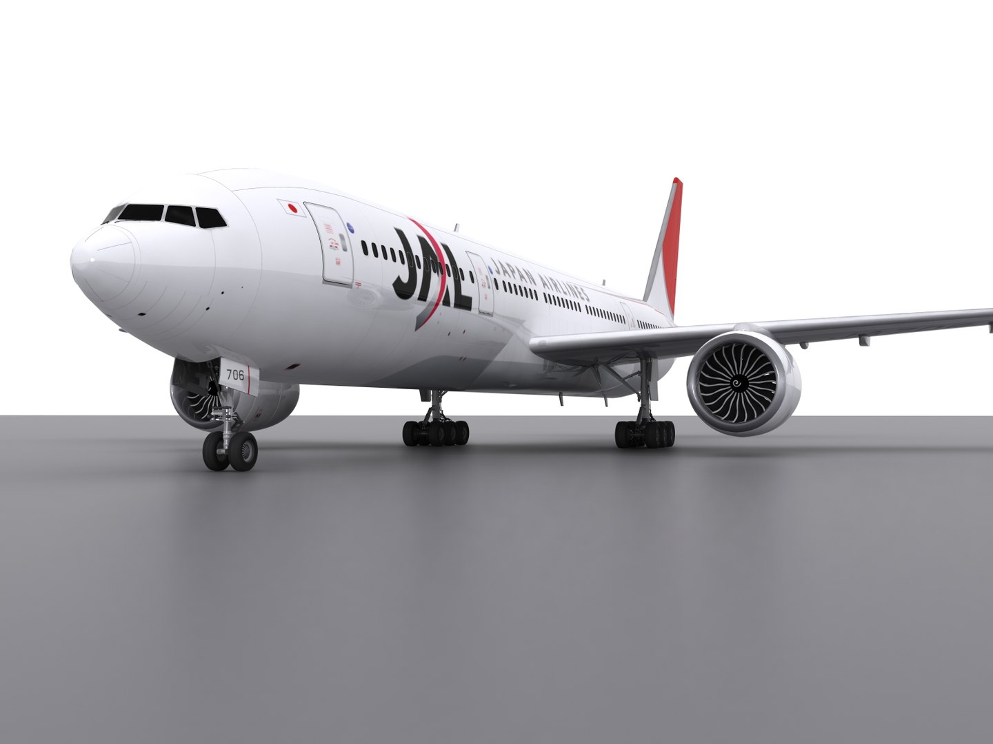3d Aircraft Jal Model