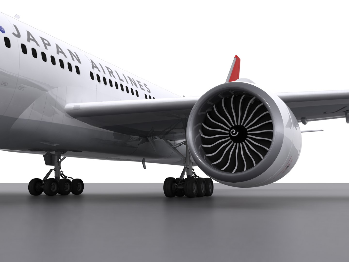 3d Aircraft Jal Model