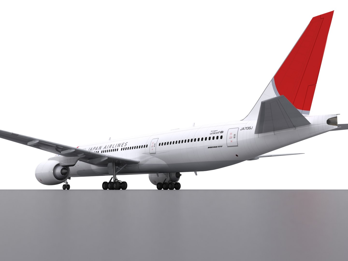 3d Aircraft Jal Model