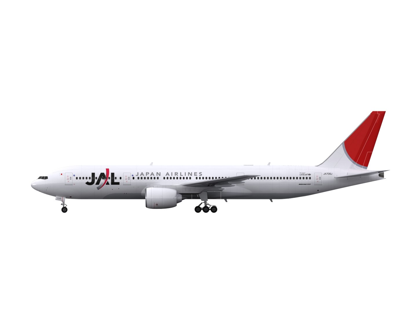 3d Aircraft Jal Model
