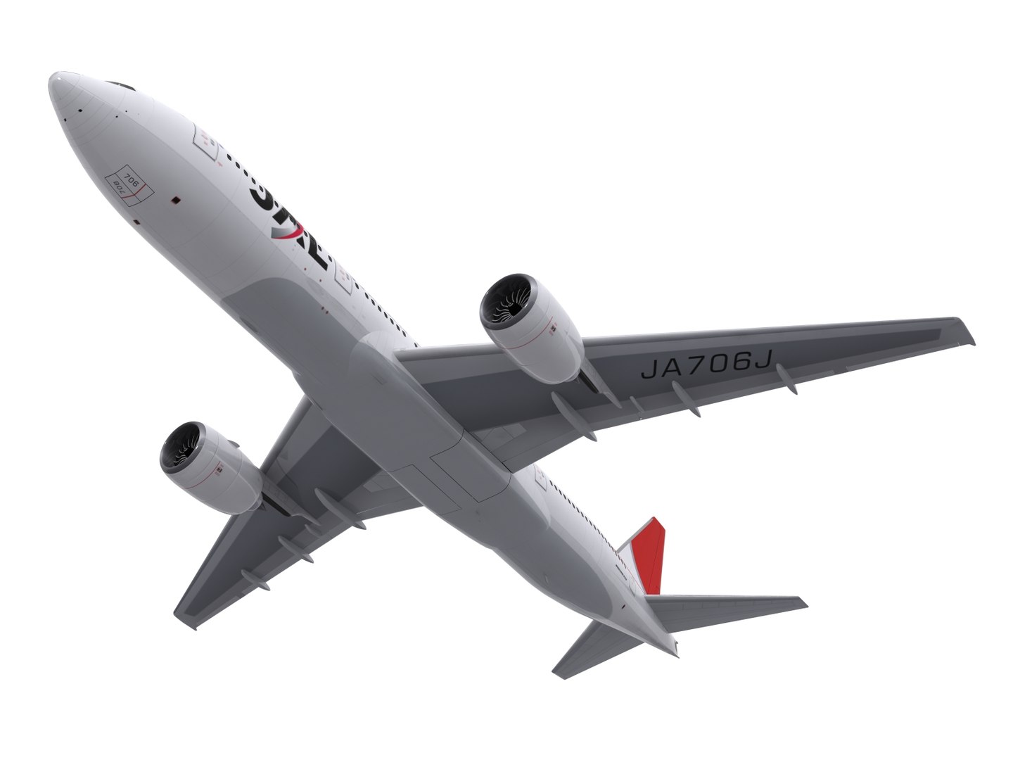 3d Aircraft Jal Model
