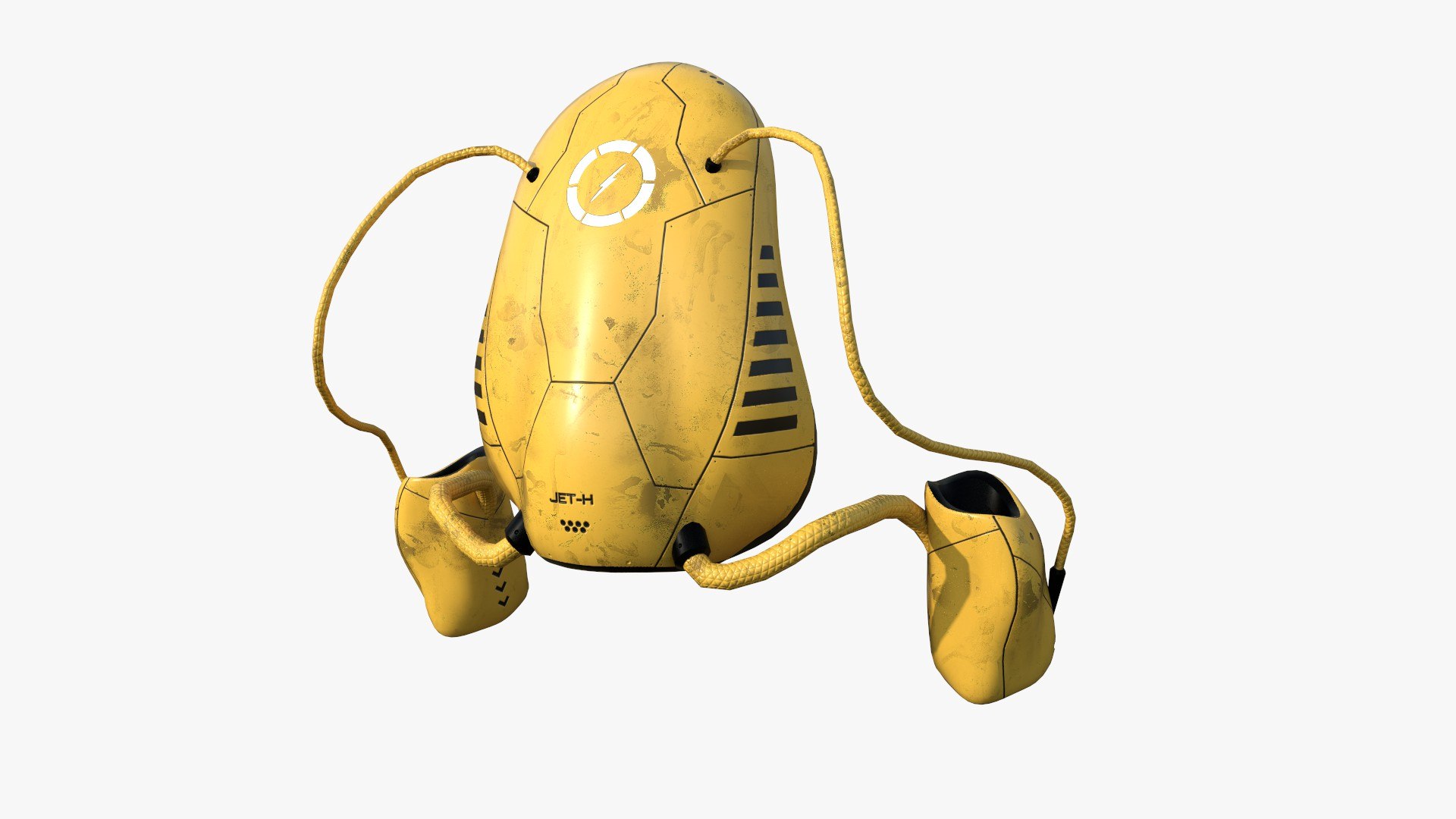 3D Jetpack H05 Yellow Black - SciFi Character Design Model - TurboSquid ...