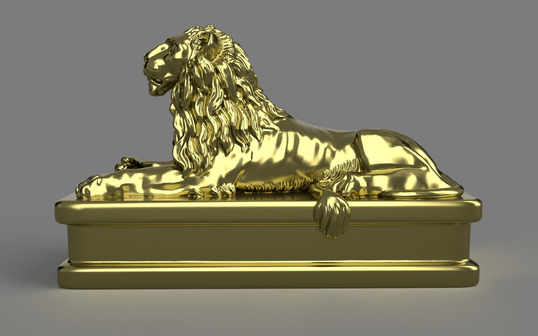 Lion Statuette For 3d Printing 3D Model - TurboSquid 1964407