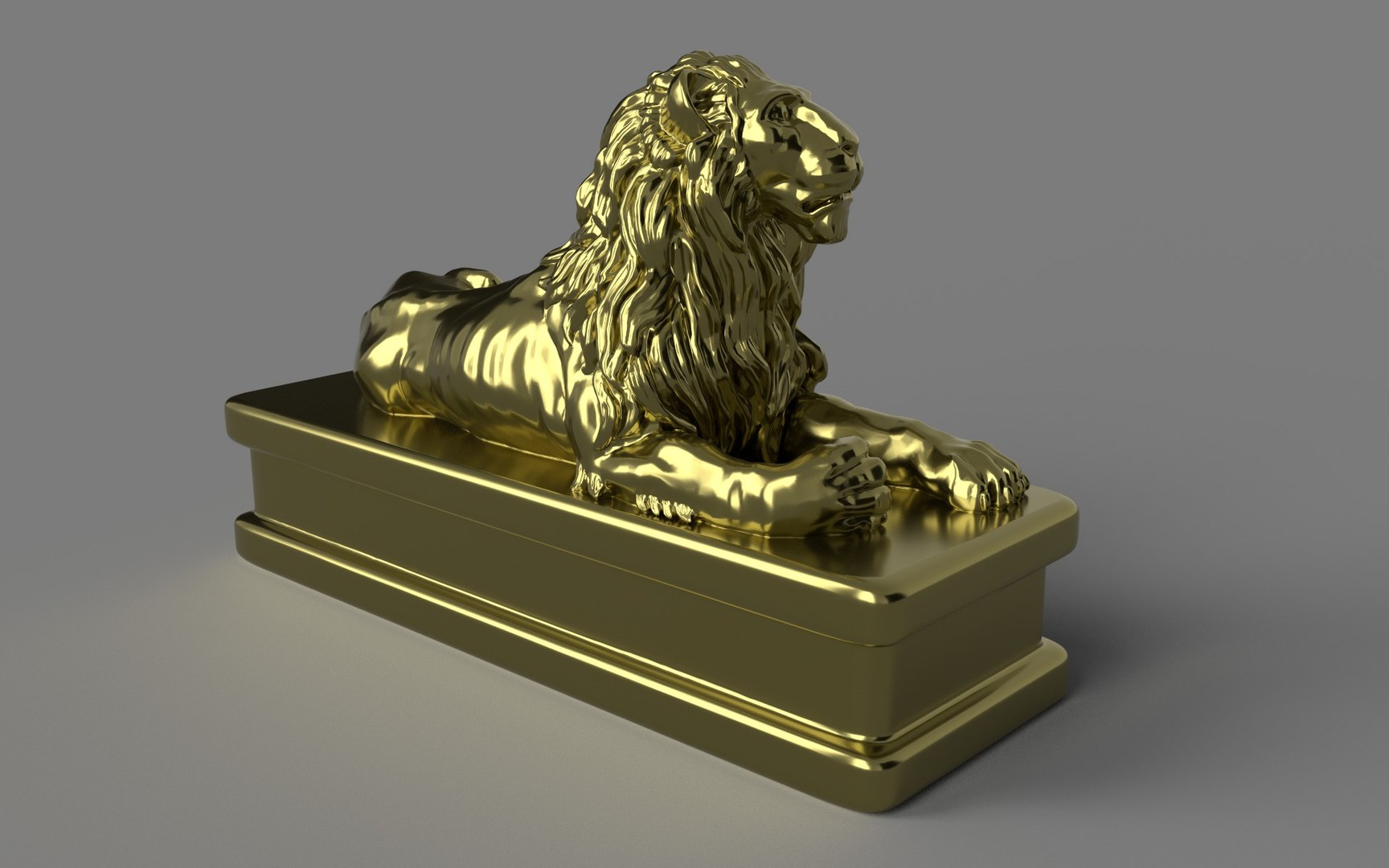 Lion Statuette For 3d Printing 3D Model - TurboSquid 1964407